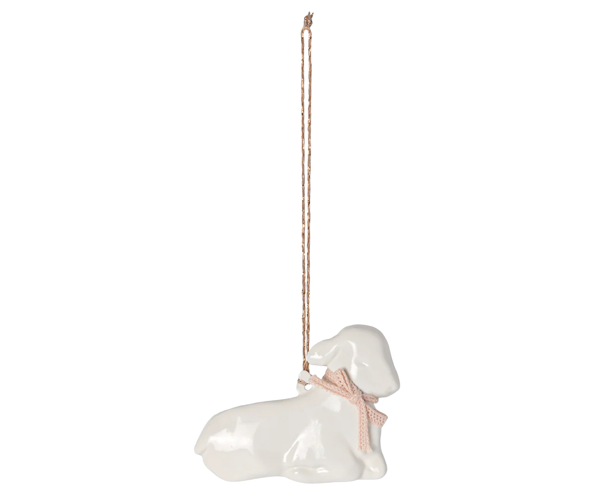 Metal ornament, Lamb - Powder | Maileg UK – Clarkes Farm